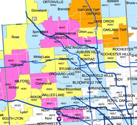 Oakland Mi Zip Code Map Water Kansas Association Of Conservation