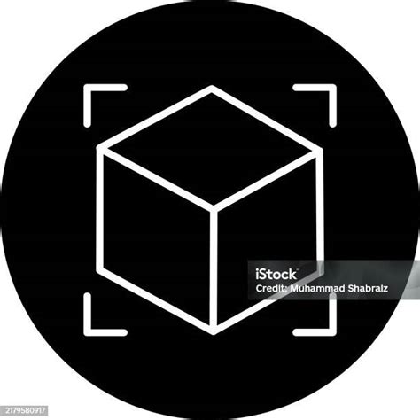 Cube Line Inverted Icon Stock Illustration Download Image Now Cube Shape Design Geometry