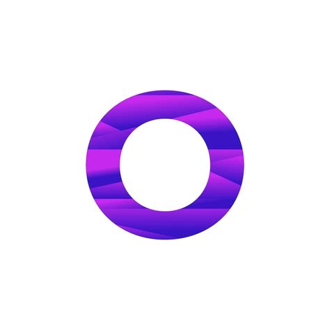 Premium Vector Initial Letter O Low Poly Overlay Logo Design Template