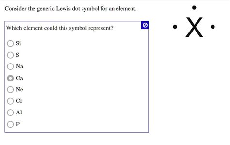 SOLVED Consider The Generic Lewis Dot Symbol For An Element Which