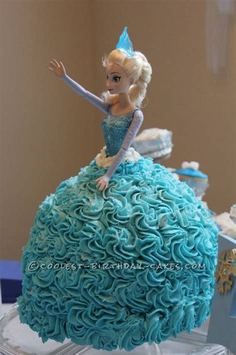 Coolest Elsa Doll Cake From The Disney Movie Frozen Elsa Doll Cake