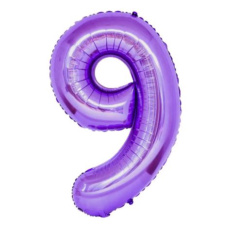 Purple Number Aluminum Film Balloon Birthday Scene Decor Temu United