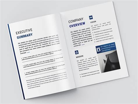 Business Plan Broucher Template Design Behance