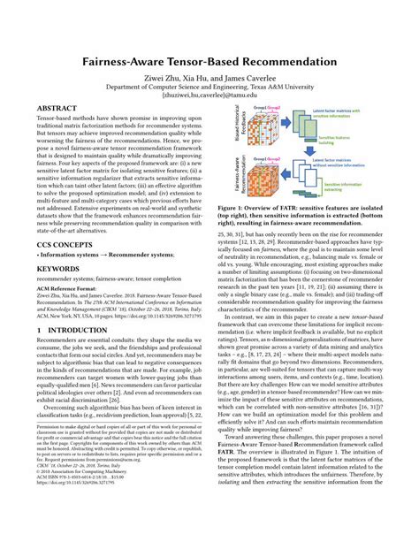 pdf fairness aware tensor