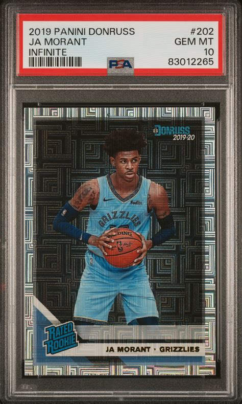 Ja Morant 2019 Donruss 202 Infinite Psa 10 Price Guide Sports Card