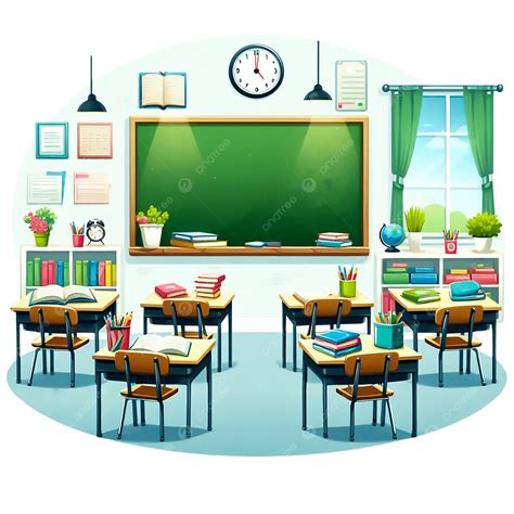 學校教室與桌子向量圖像 學校卡通 課桌 学生png去背圖片素材免費下載，免摳圖設計圖案下載 Pngtree