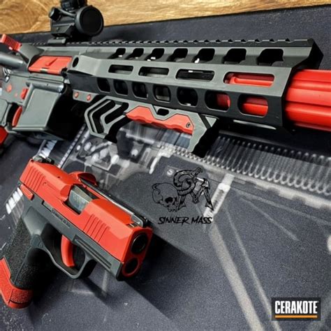Sig Sauer P365 With Matching Custom Ar Build Cerakote