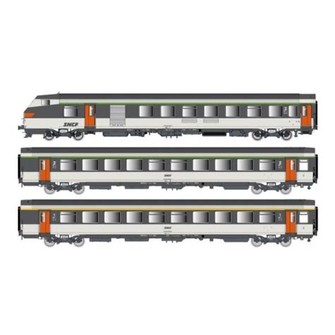 LS MODELS SET DE 3 VOITURES VOYAGEURS PILOTE VU B6DUX VTU B11TU VTU