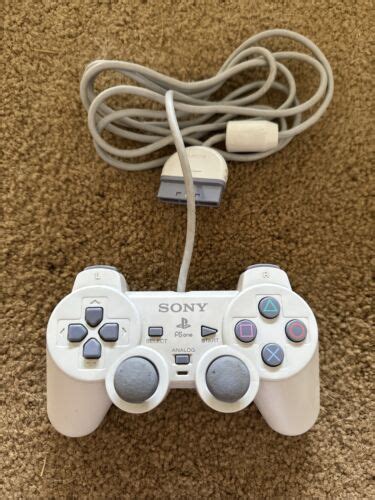 OEM Original Sony PlayStation PS PSone DualShock Analog Controller White EBay
