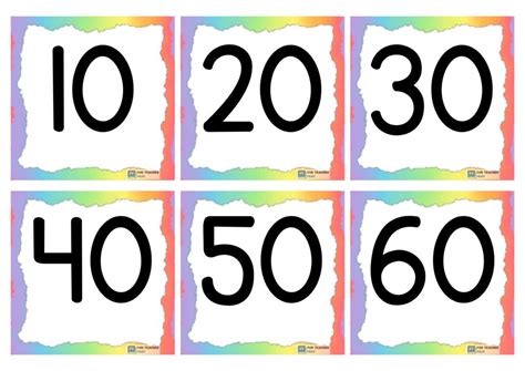 Free Counting By 10s Chart