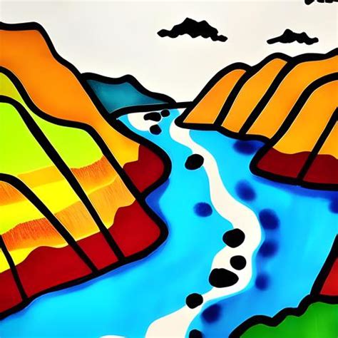 关于黄河简笔画图片（汇总12张）简笔画图片大全