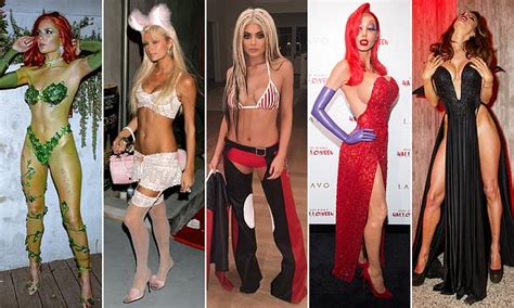 Celebrities Very Revealing Halloween Outfits From Kylie Jenner To