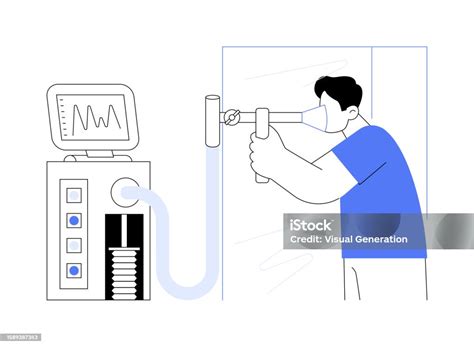Lung Function Tests Abstract Concept Vector Illustration Stock