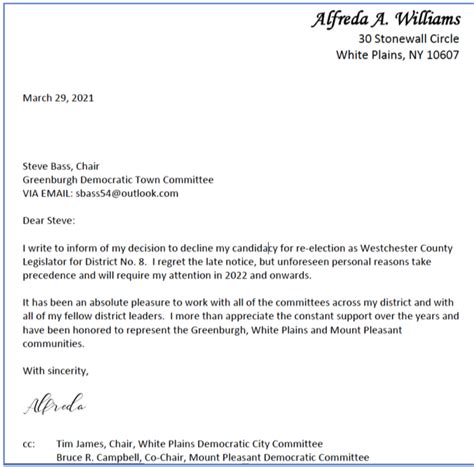Alfreda Williams Declines Another Term — Greenburgh News And Information
