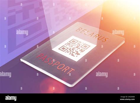 Qr On Cover Of Belarus Passport Introduction Of Electronic Passports