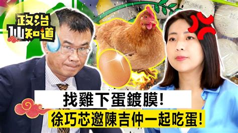 找雞下蛋鍍膜！徐巧芯邀陳吉仲一起吃蛋！校正回歸？下架蛋重標後再上架？執政被蛋洗，蔡政府催眠中？20230913 徐巧芯 呂家愷