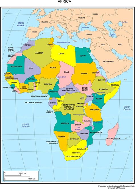 Economic Activity Map Of Africa