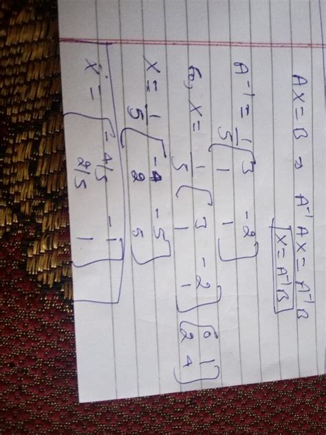11 find matrix x such that a x b when a left[ begin