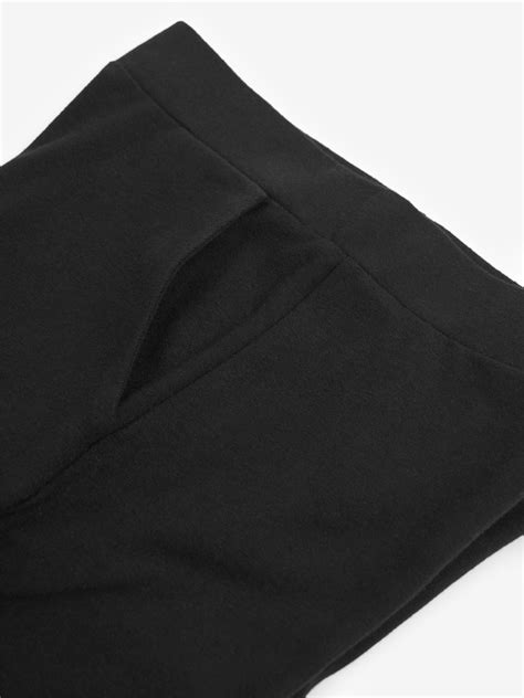 Buy Black Wide Leg Jersey Trousers 3 16yrs From Next Saudi Arabia