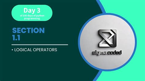 Python Tutorial Day 3 Of 100 Days Of Python Bootcamp Section 11
