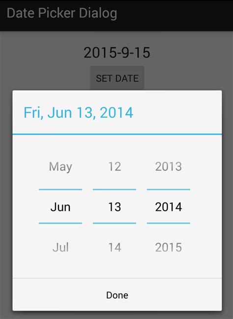 Android开发手记 9 DatePickerDialog 和 TimePickerDialog doodle777 博客园