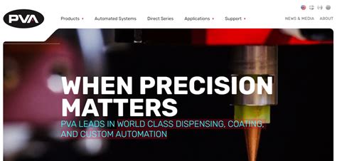 PVA Launches New Website For Its World Class Dispensing Coating And