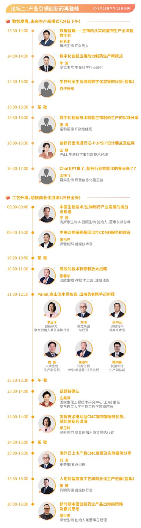 最新议程 聚焦创新出海 助推数智工艺发展！药明、百济、复宏汉霖、先声、 博普智库