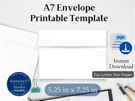 Printable A Envelope Template PDF Download Print With Letter Size Paper For Greeting Cards
