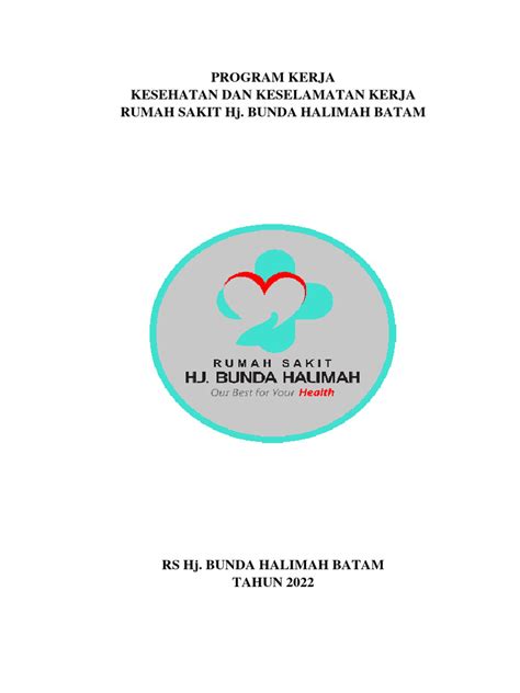 Mfk 1c Program Kerja K3rsbh Anggaran Revisi Oke Pdf