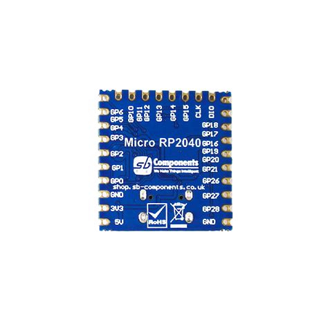 Micro RP MB Flash MCU Board Based On Raspberry Pi RP Microcontroller Chip Oz Robotics