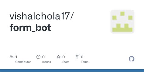 Github Vishalchola17 Form Bot