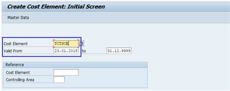 Sap Fico Seconday Cost Elements
