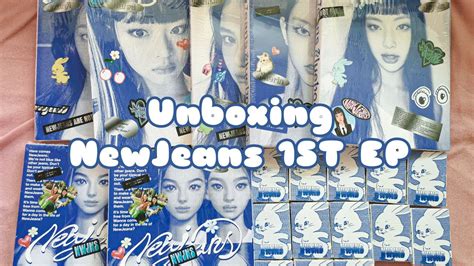 Unboxing NewJeans St EP New Jeans Bluebook Weverse Copies YouTube