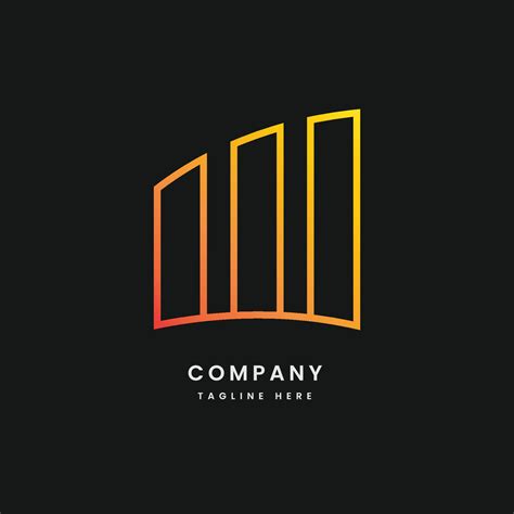 Gradient Minimalist Builiding Vector Logo Design Templates 11076816