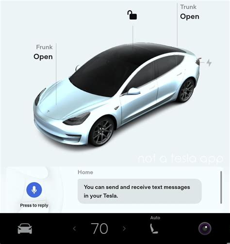 how to set up tesla text messaging to send and receive messages