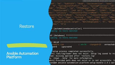 Restore Ansible Automation Platform