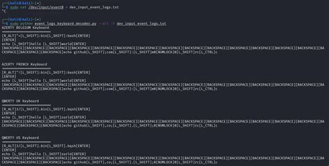 Github M Rc Linux Event Logs Keyboard Decoder Keyboard Decoder For