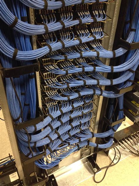 Backside Of A Rack At A University Data Center Rack Electrical Panel