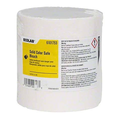 Ecolab Solid Color Safe Bleach Laundry Detergent