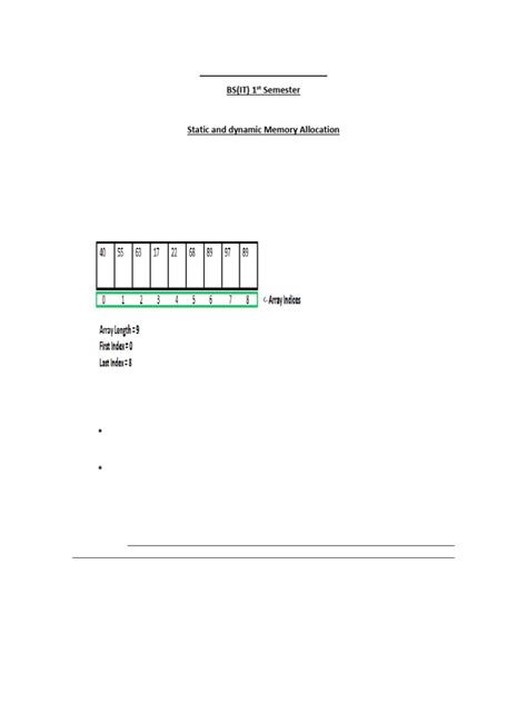 Dynamic Memory Allocation Pdf Pointer Computer Programming Software Development