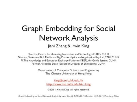 pdf graph embedding for social network analysisgraph embedding for