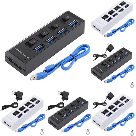 Usb 3 0 Hub 4 Port Usb Splitter Met Schakelaar 3 M Grandado