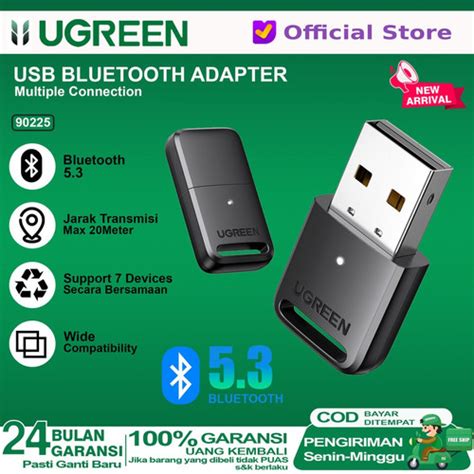 Jual Ugreen Usb Bluetooth 5 3 Adapter Transmitter Receiver Dongle Pc
