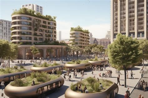 Premium Photo Hyperloop Transit Hubs Sensory Inclusive Urban Design Experimental Photography