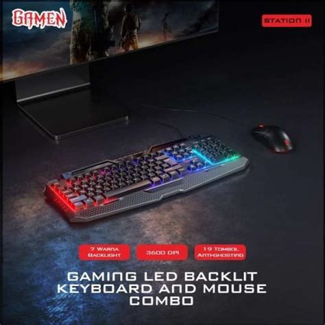 Jual Gamen Station Ii Keyboard Mouse Combo Gaming Anti Ghosting Rgb Kota Surakarta Barang