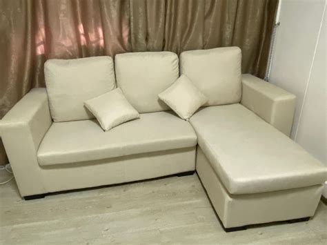 L Shape Sofa Neutral Nude Furniture Home Living Furniture Sofas On