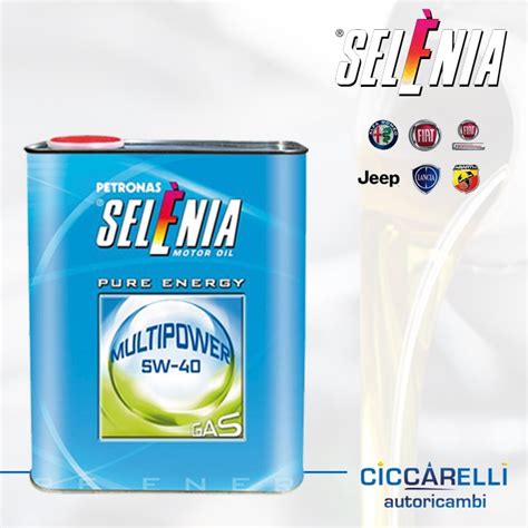 Olio Motore Selenia Multipower GAS 5W40 Autoricambi Ciccarelli