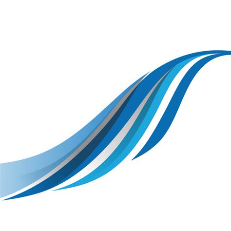 Free Blue Luminous Wave Silk Transparent Background 16587234 PNG With
