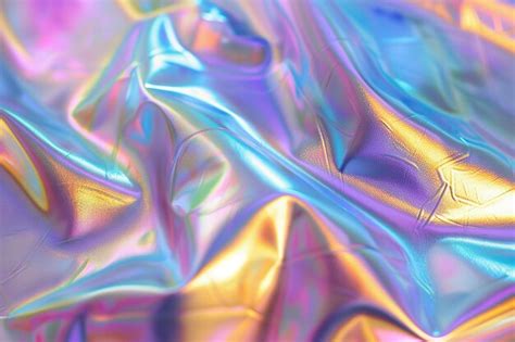 Premium Photo Iridescent Metallic Texture