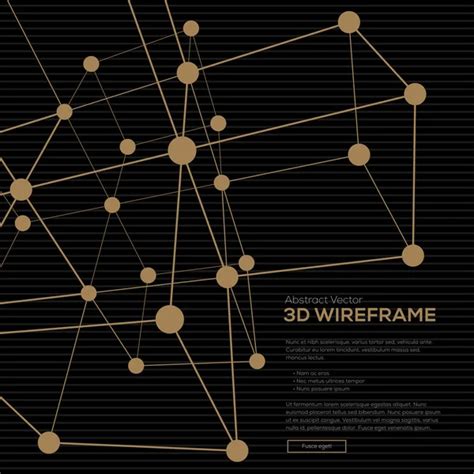 Wireframe Mesh Cubes Stock Vector Image By Jakegfx